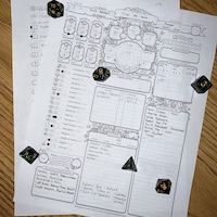 Dnd 5e Character Background: A4 Character Sheet PDF for - Etsy Canada