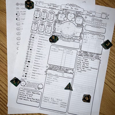 Dnd 5e Campaign Diary: Character Journal PDF for Dungeons and - Etsy