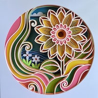 3D Qualle SVG DXF 5 Layer - Ocean SVG 3D Schattenbox SVG - Layered ...