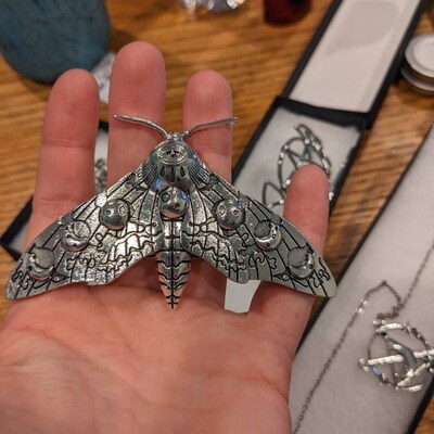 Evil Eye Moth Hair Clip, French Barrette, Witch Barrette, Witch Gift ...