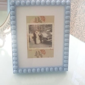 Wooden Bobbin Bobble Frame With Ditsy Floral Material and Print, Gift ...