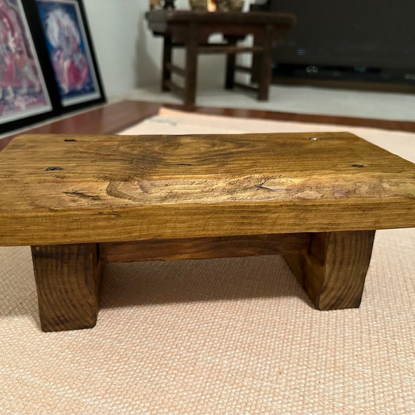 Rustic Wooden Step Stool - Etsy