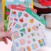 Sticker Sheet "mango the Rainbow Cat", Set of 12 Kiss Cut Stickers ...
