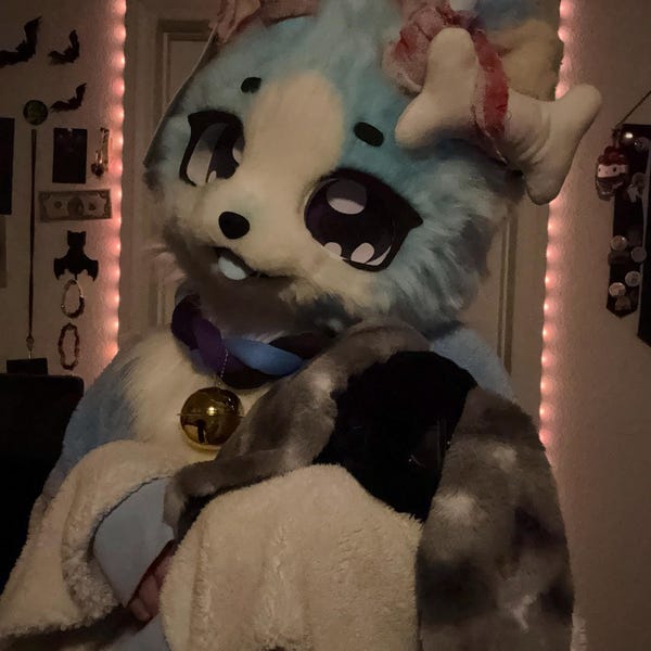 Blue Devil Dragon Fursuit Head,custom Fursuit Head,kenomo Theme Party ...