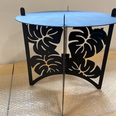 Decorative Flowerpot Stand, Monstera Leaf, DXF File for CNC Cutting ...