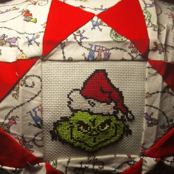 Christmas Grinch Graph Pattern 100x100 - Etsy