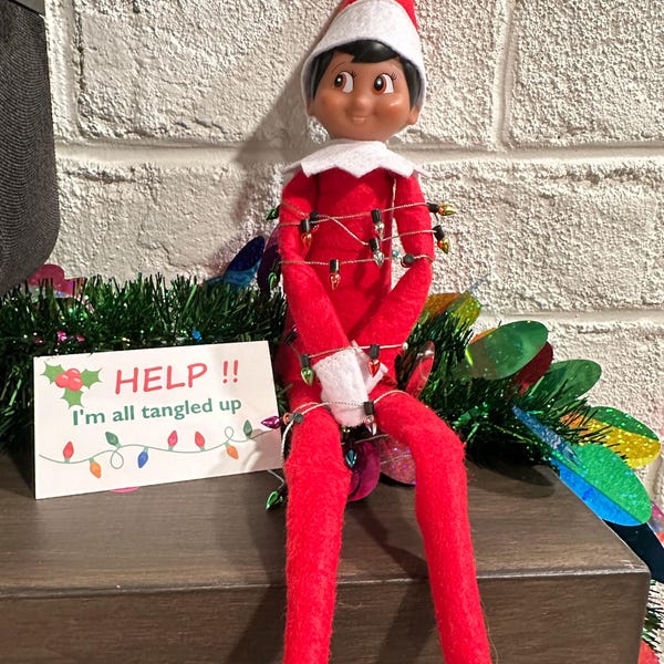 Elf Props 3 Foot Fake Elf Christmas Lights NO DOLL - Etsy