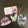 Acrylic Fighting Felines / Battle Cats Double-sided Charm Keychain - Etsy