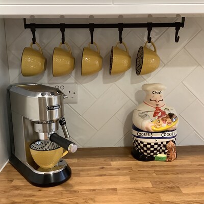 Mug Rail for Hanging Cups/utensils Available in 60/80cm to Fit Under ...