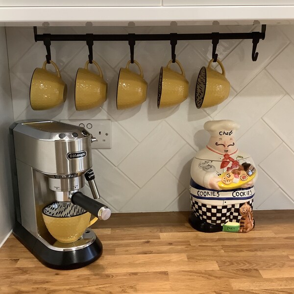 Mug Rail for Hanging Cups/utensils Available in 60/80cm to Fit Under ...