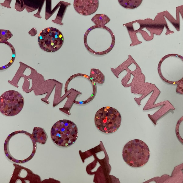 Personalised Engagement/wedding Confetti / Engagement Table Decor ...