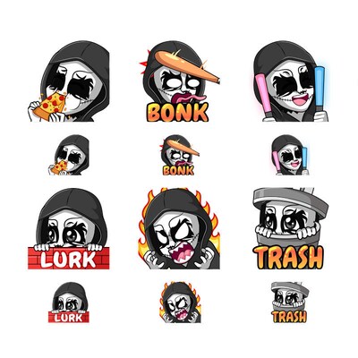 3D Animated Emote Kick Emote Twitch Chat Emotes Twitch Sub - Etsy