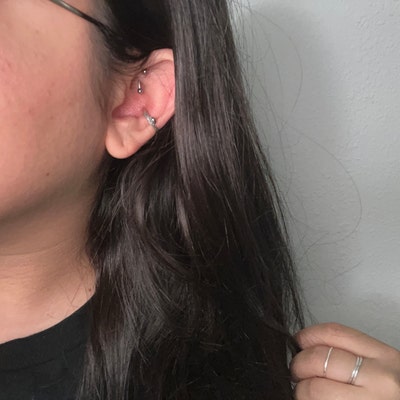 16g Dainty Snake Conch Hoop, Conch Earring, Conch Ring Clicker, 316L ...