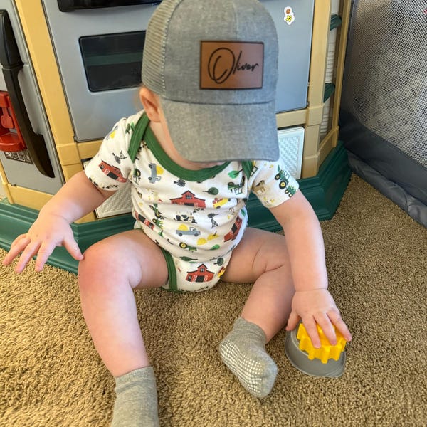 Custom Toddler Ball Cap Hat With Mesh Back, Infant Hat, Signature Hat ...