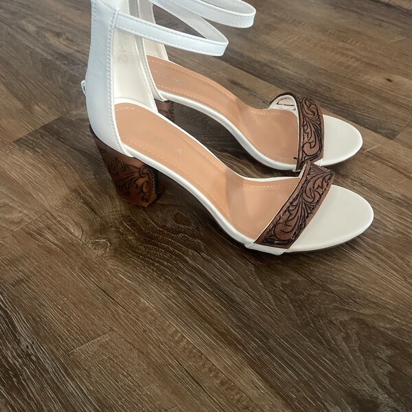 Tooled Leather Cake Topper - Etsy