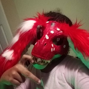 Custom Raptor Mask With Long Ears - Etsy