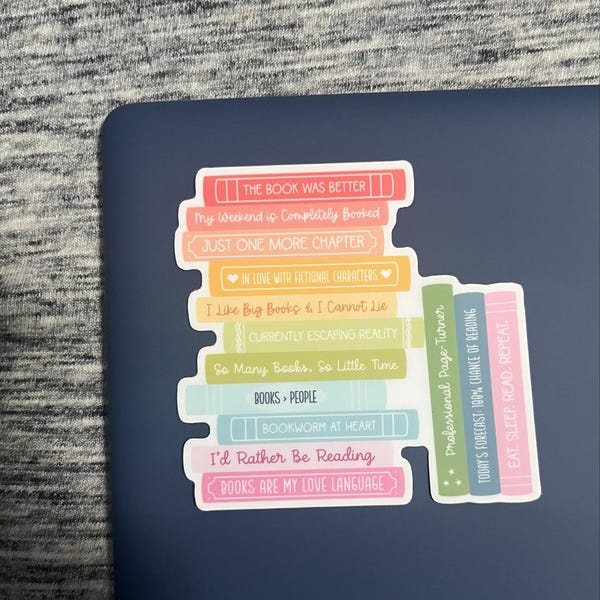 Thriller Book Stack Art Print, Bookish Prints, Gifts for Book Lovers ...