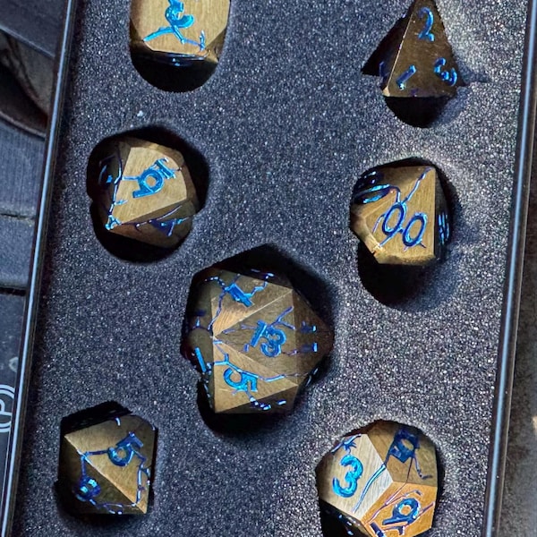 Arcane Fissure Metal Dnd Dice Set | for TTRPG Games Such as Dungeons ...