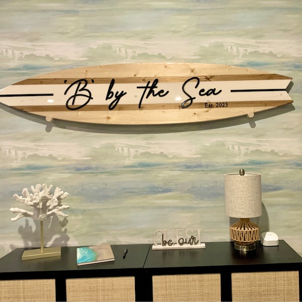 5-4-3ft SURF Bohemian Decor 60-48-36" Wood SURFBOARD Stand Surf Rack ...