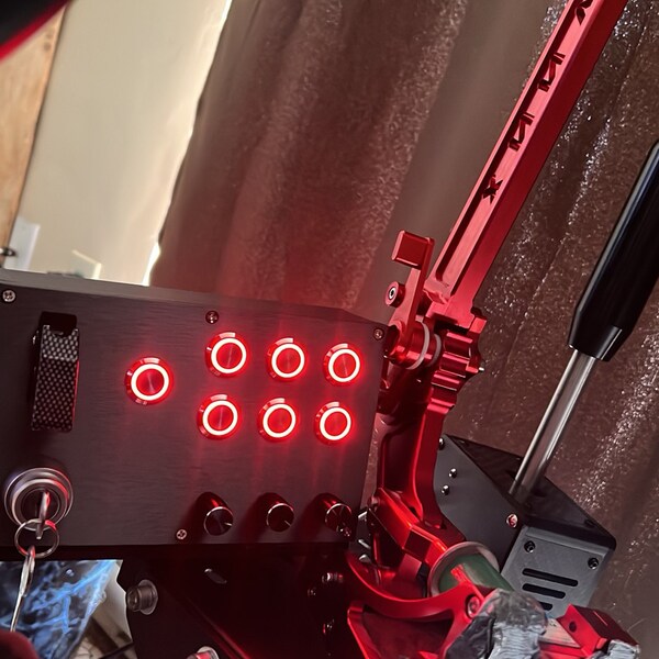 Curasim Controls Sim Racing Button Box Full-metal RGB Illuminated ...