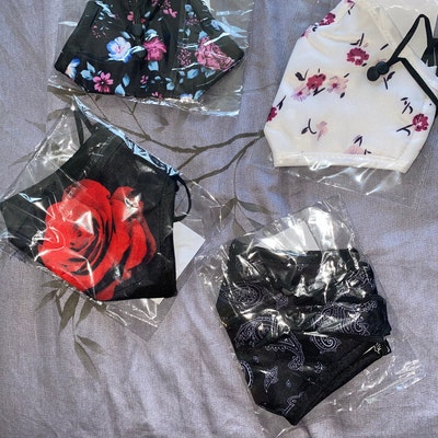 Cloth Face Masks Reusable Washable Adjustable Masks Printed Face ...