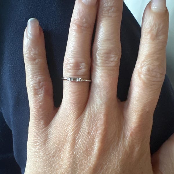 Floating Bubble Wedding Band Women / Single Prong Set Full Eternity ...