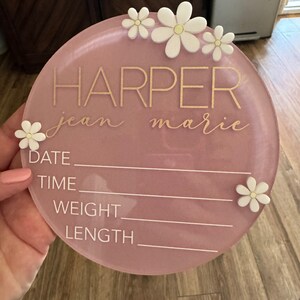 Acrylic Baby Milestone Marker, Baby Milestone Discs, Interchangeable ...