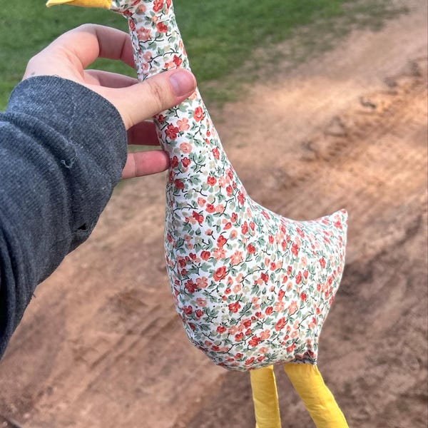 Goose Sewing Pattern, Goose Soft Toy Pattern, Stuffed Animal, Plush ...