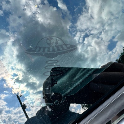 Jeeper Windshield Decal Alien Abduction/ufo Jeeper Sticker /wrangler ...