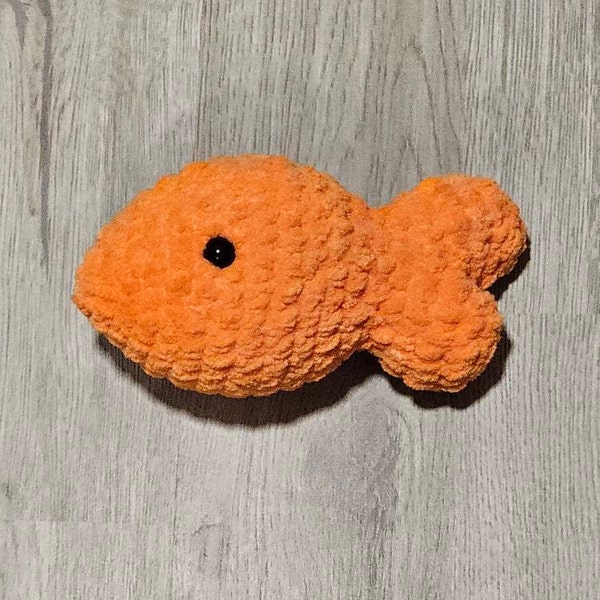 No Sew Goldfish Crochet Pattern, Goldfish Amigurumi Pattern, Goldfish ...