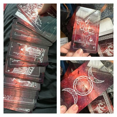 SAME DAY SHIPPING Tarot Deck Pink White Oracle Card Deck Deck of Many ...