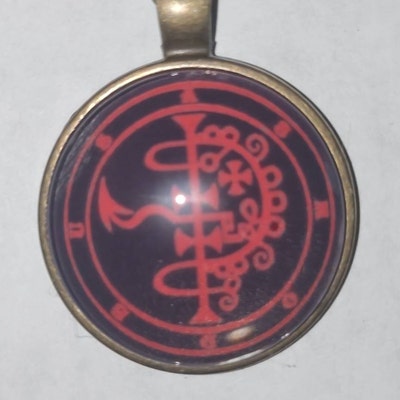 Abaddon Satanic Occult Seal Sigil Necklace Abaddon Witchcraft - Etsy