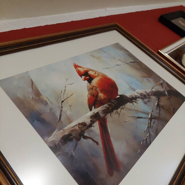 Rustic Deer Painting, Vintage Print, Landscape Painting Cabin Decor ...