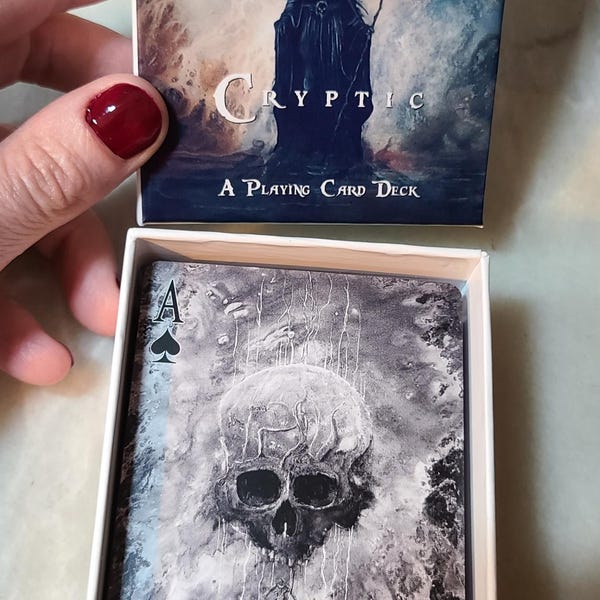 Cryptic - Classic 52-card Poker Playing Deck Featuring Dark Cloaked ...