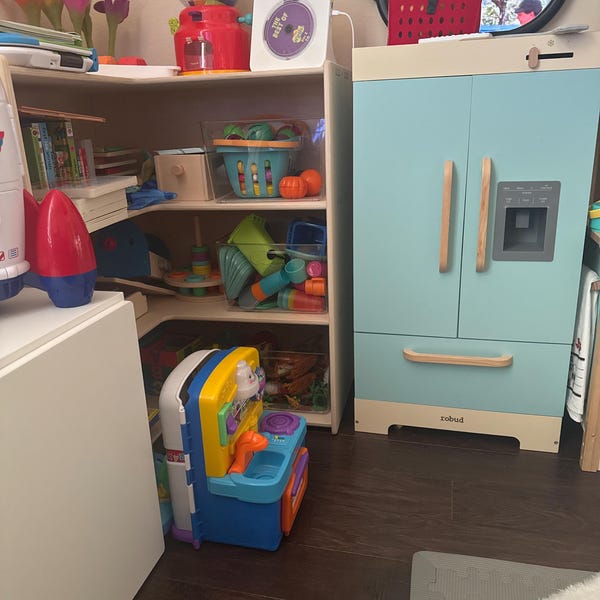 Corner Shelf Montessori Toy Shelf Corner Toyshelf Montessori Wooden ...