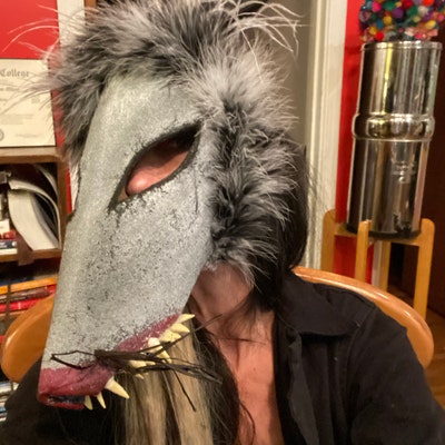 Scary Weird Mask, Creepy Scarecrow Mask, Adult Halloween Costume ...