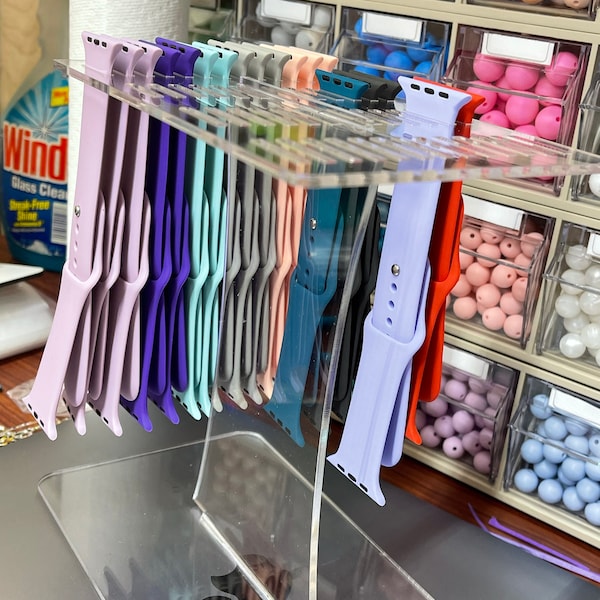 DIGITAL DOWNLOAD Watch Band Stand/organizer Svg, Holds 50 Watch Bands ...