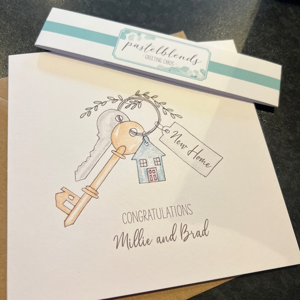 Personalised New Home Card, Congratulations Card, Moving House Card - Etsy