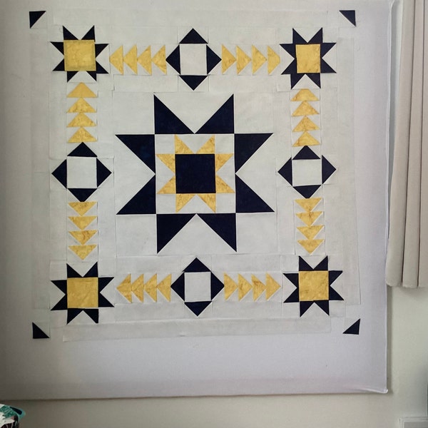 Twin Size, Scrappy Quilt Pattern, PDF Pattern, Enchanted Garden Quilt ...