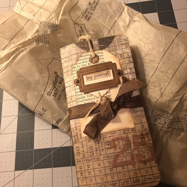 Handmade Journal, Paper Bag Journal, Memory Journal - Etsy