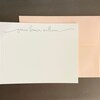Script Personalized Stationery Cards Set, Flat Notecards, Personalized ...