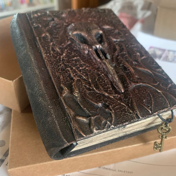 Goth Journal, Horror Mini 3x4 Journal, Hardcover Book With Skull, Book ...