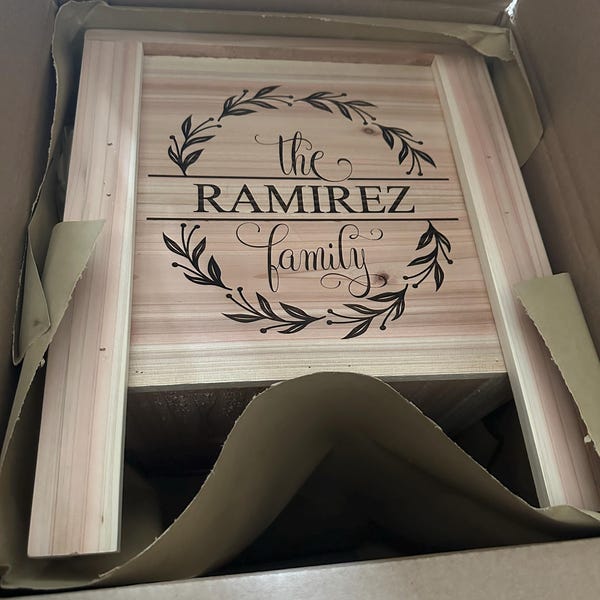 Laser Engraved Personalized Cedar Planter. Fully Assembled Box. - Etsy