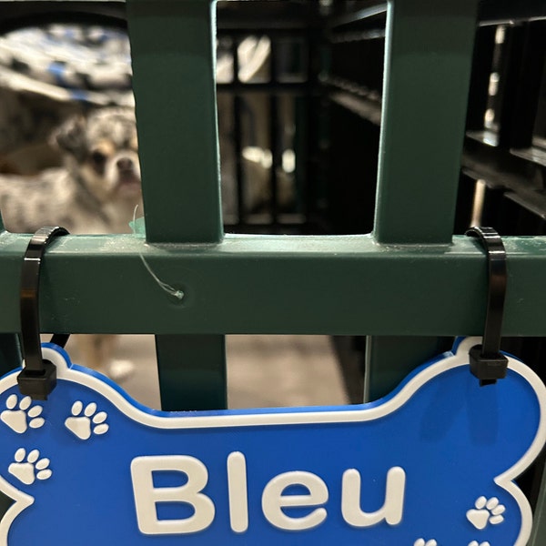 Personalized Dog Crate Sign, Custom Kennel Nameplate, Toy Box Sign ...