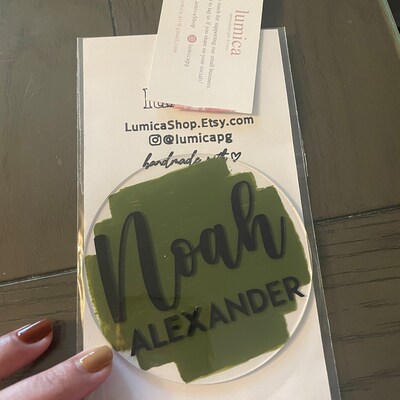 Acrylic Baby Birth Announcement Baby Sign Baby Hospital Sign Newborn ...