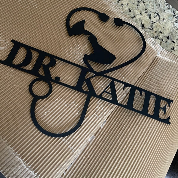 Personalized Metal Vet Sign, Metal Animal Care Sign, Custom Metal ...