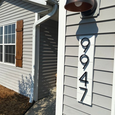 Farmhouse Shiplap House Numbers, Address Sign, Farmhouse Decor, Address ...
