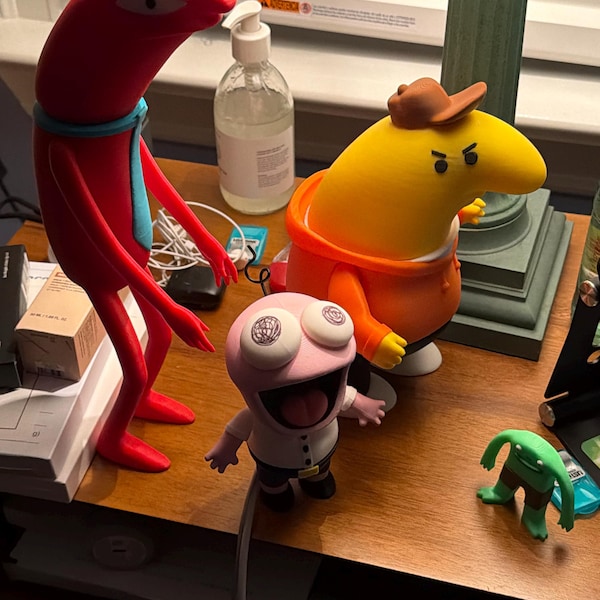 Smiling Friends - Custom Designed and 3D Multicolor Printed Articulted ...