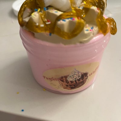 Funfetti Waffle DIY Slime Cake Scented Clay Sprinkles Asmr Stress ...