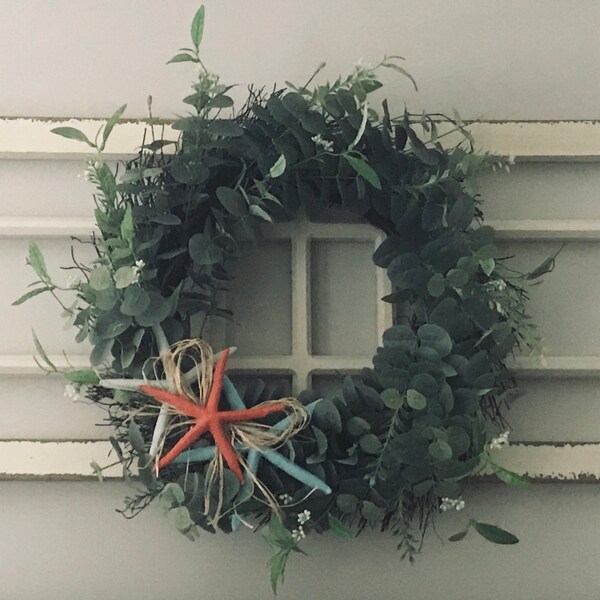 Painted Starfish - 6-7"-set of Three-robins Egg-aqua-turquoise-starfish ...